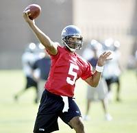 Hawks QB Hamdan putting positive spin on camp | The Seattle Times